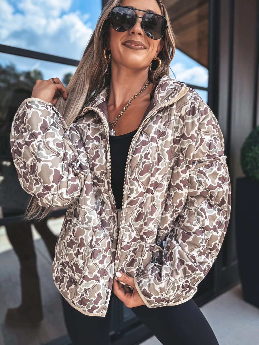 PREORDER The Oaklynn Cozy Cloud Duck Camo Jacket – The Infinity ...