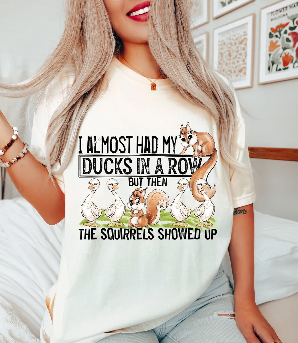Ducks In A Row Tan Unisex Cotton T-Shirt – The Infinity Boutique By Kait