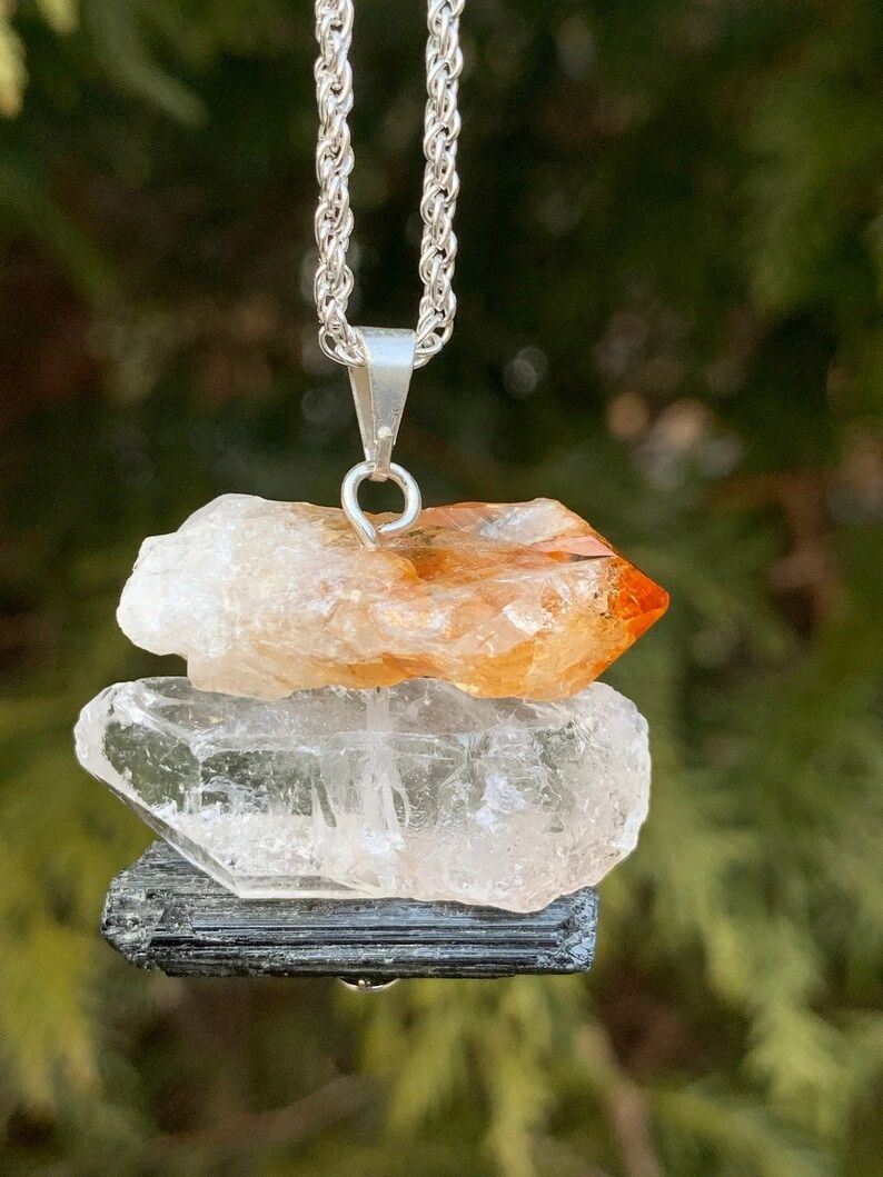 Grounding Stone Pendant Necklace – The Infinity Boutique By Kait